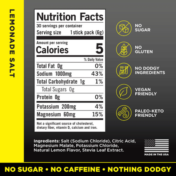 LMNT RECHARGE - Lemonade Salt – Salty Down Under